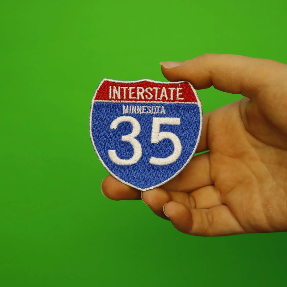 Minnesota Interstate 35 I-35 Sign Embroidered Iron on Patch – Patch ...
