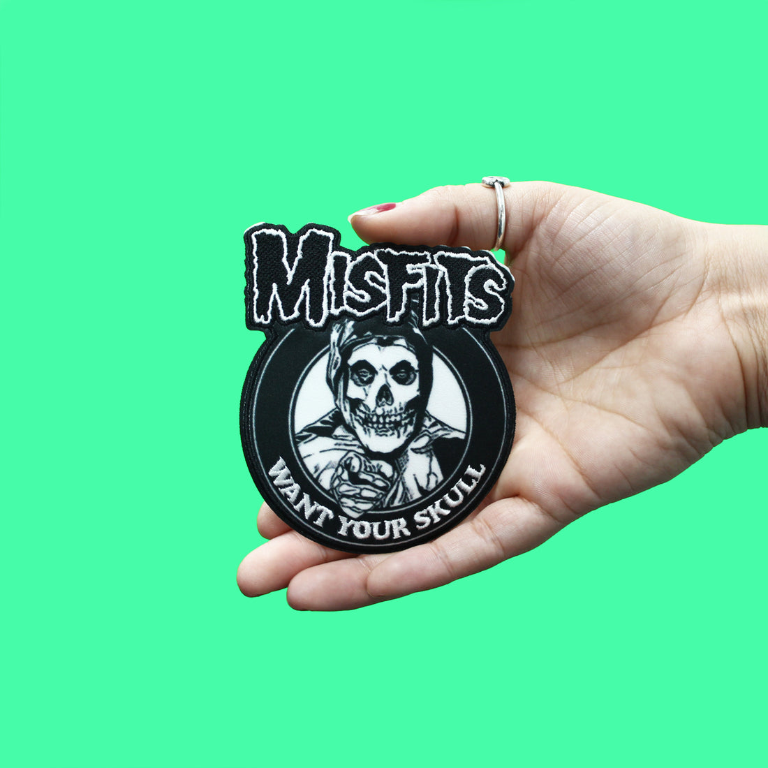 Misfits Patch Want Your Skull Embroidered Iron On – Patch Collection
