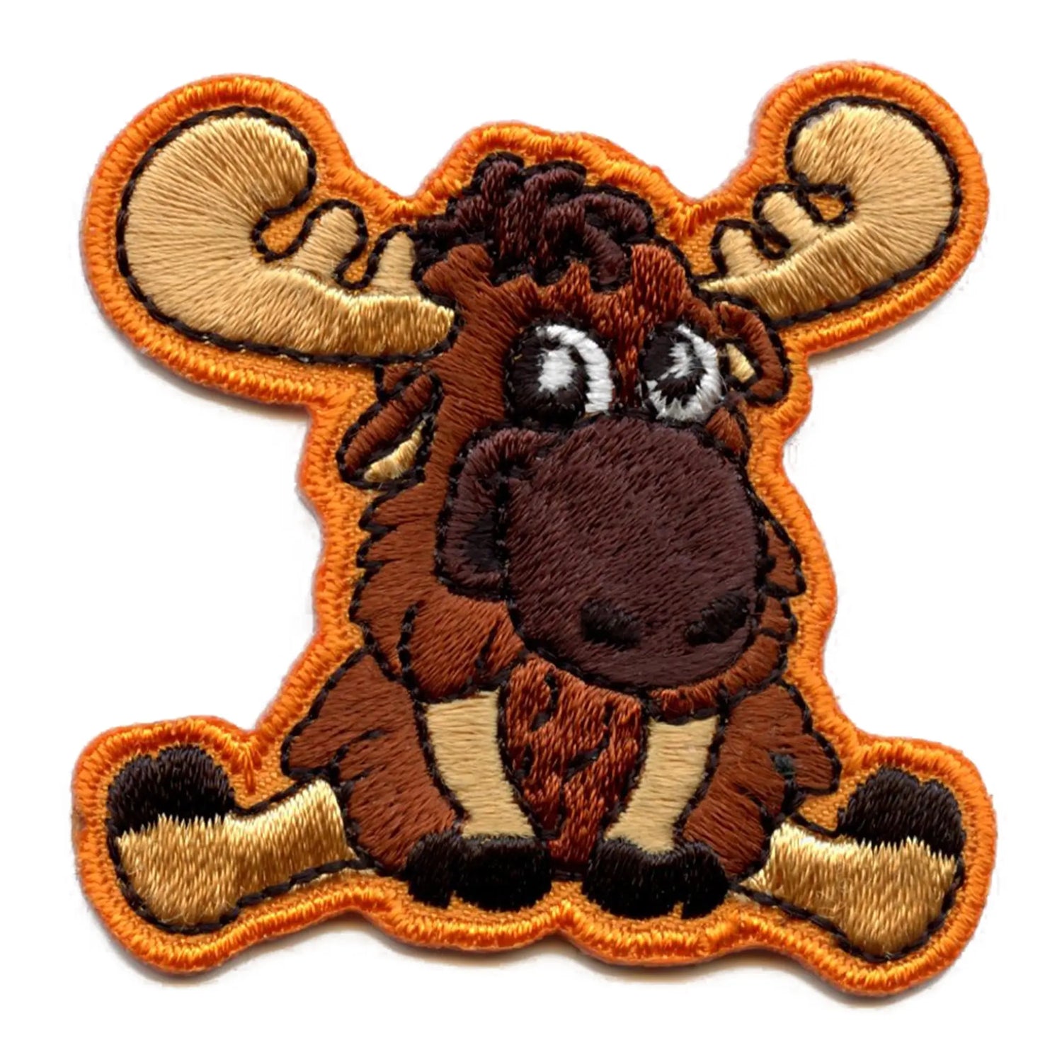Cute Moose Patch Nature Friend Embroidered Iron On – Patch Collection