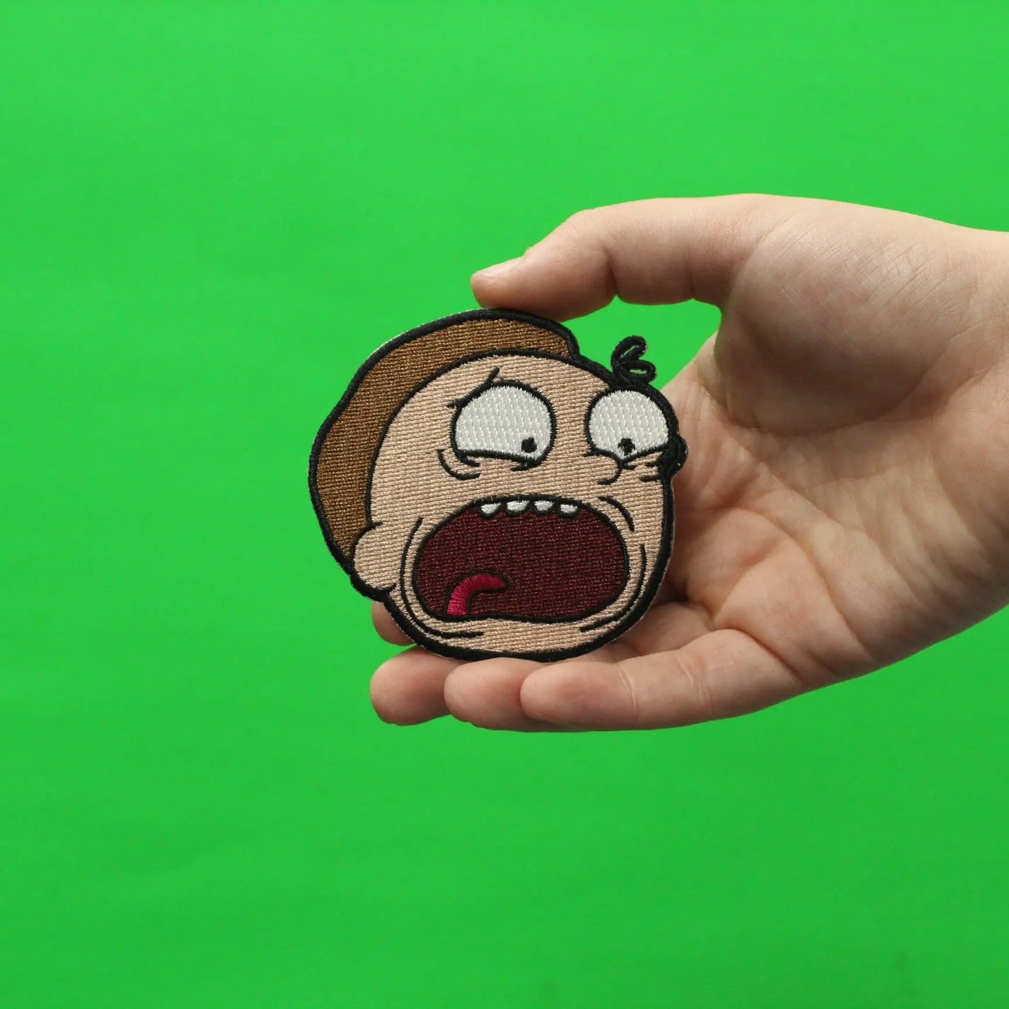 Rick and Morty Screaming Morty Head Embroidered Iron On Patch – Patch ...