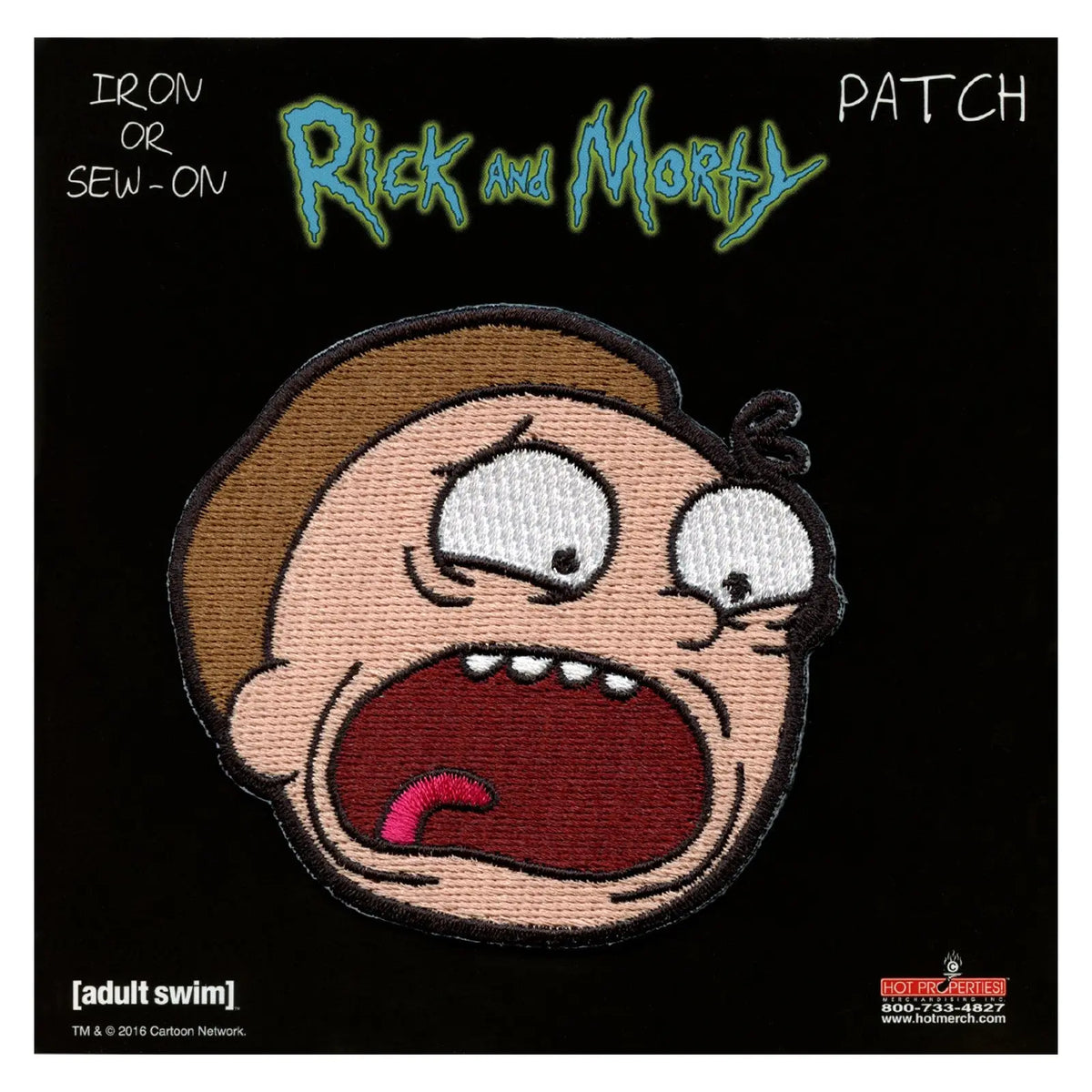 Rick and Morty Screaming Morty Head Embroidered Iron On Patch – Patch ...