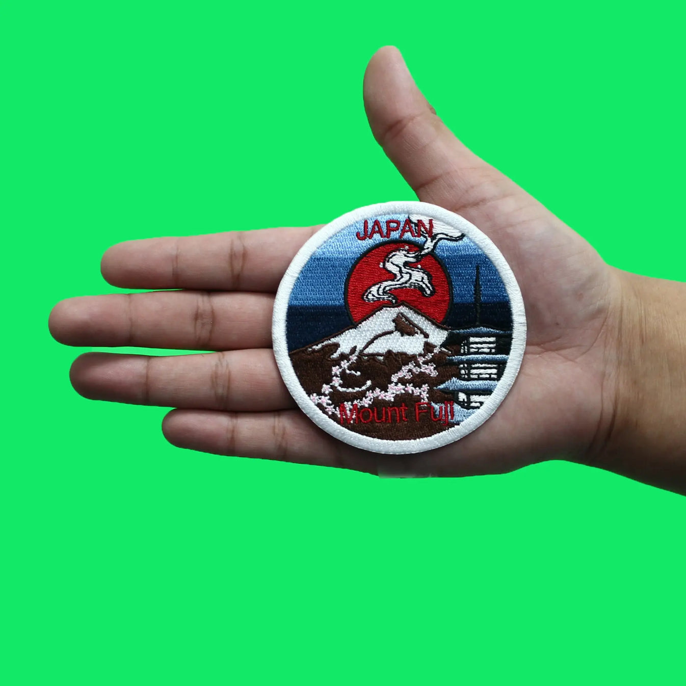 Japan Mount Fuji Travel Patch Cherry Blossom Architecture – Patch ...