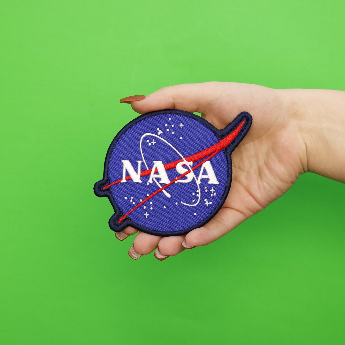 NASA Blue Logo Embroidered Iron On Patch – Patch Collection