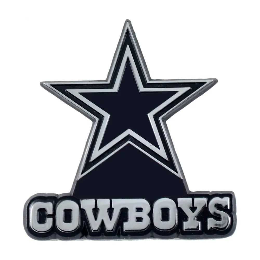 NFL All Teams Premium Chrome Plated Solid Metal Car Auto Emblems ...