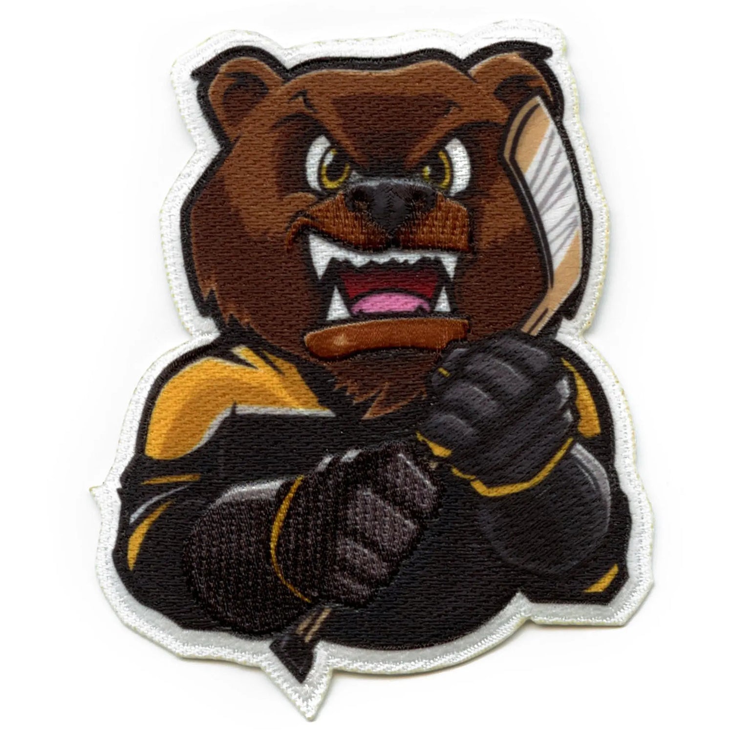 Boston Massachusetts Bear FotoPatch Mascot Hockey Parody Embroidered ...
