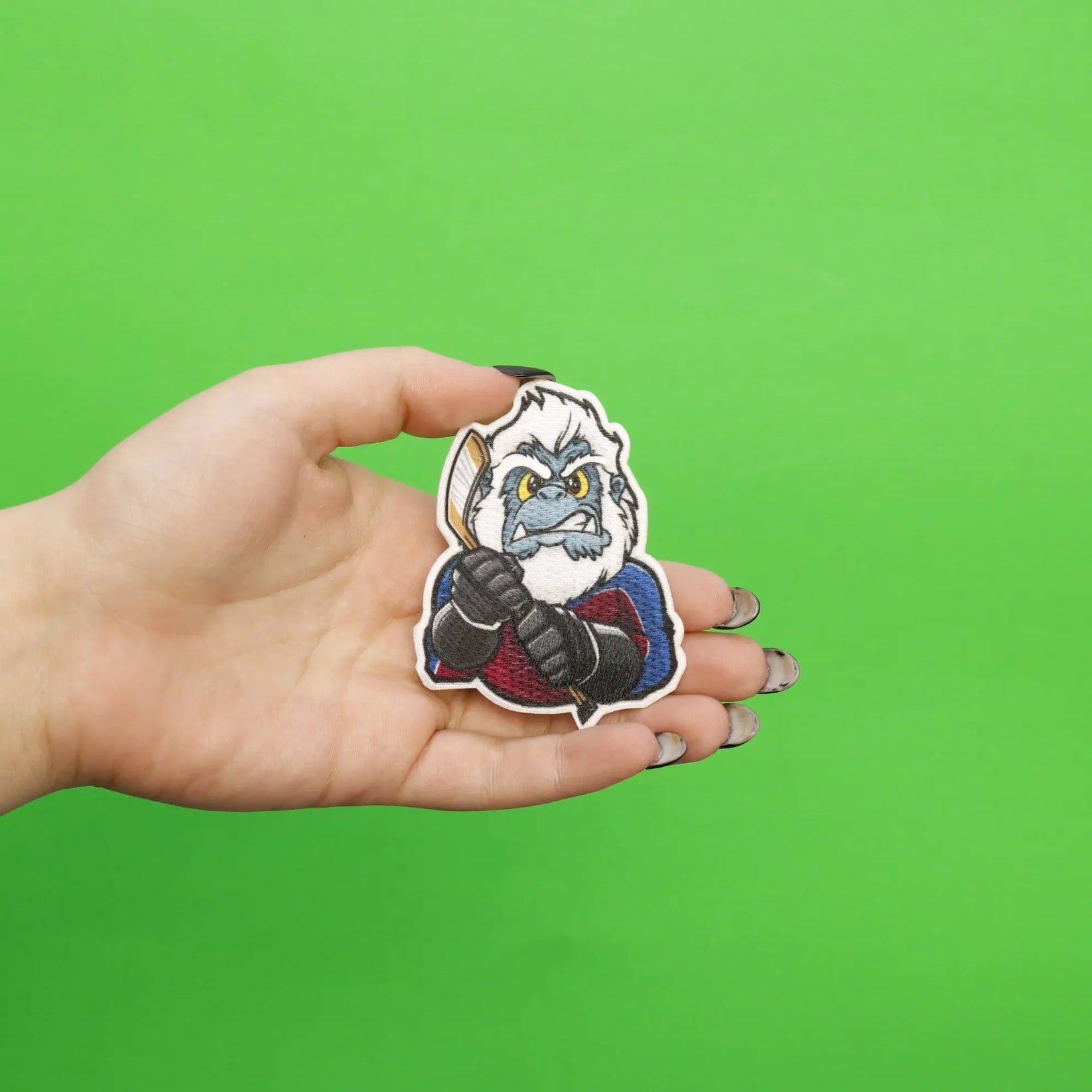 Denver Colorado Yeti FotoPatch Mascot Hockey Parody Embroidered Iron On ...