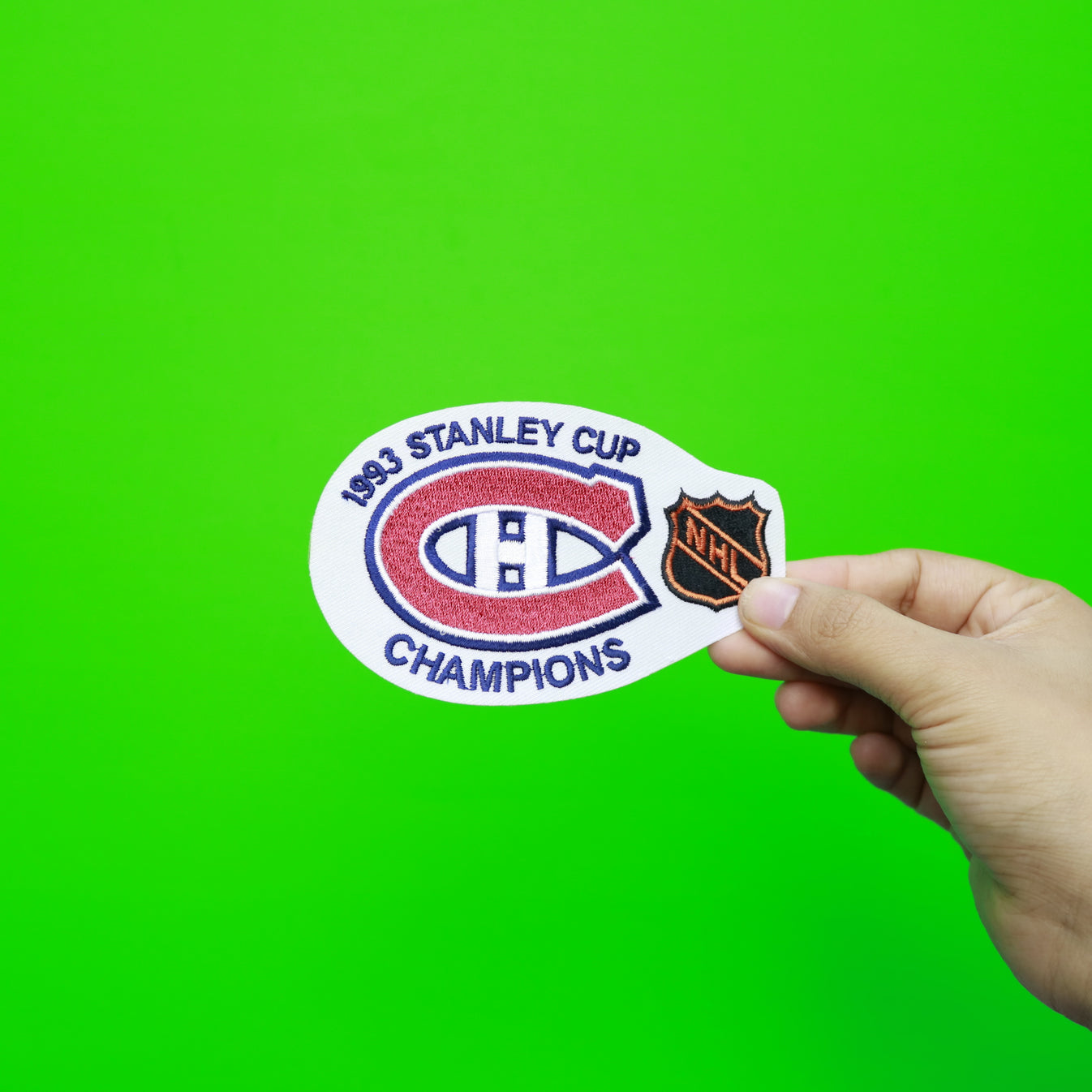 1993 NHL Stanley Cup Finals Champions Montreal Canadiens Haabs Patch ...
