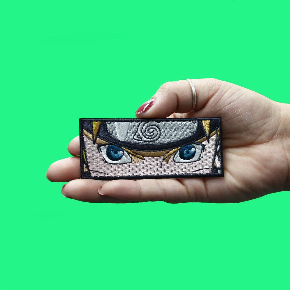 Official Naruto Patch Naruto Eyes Embroidered Iron On – Patch Collection