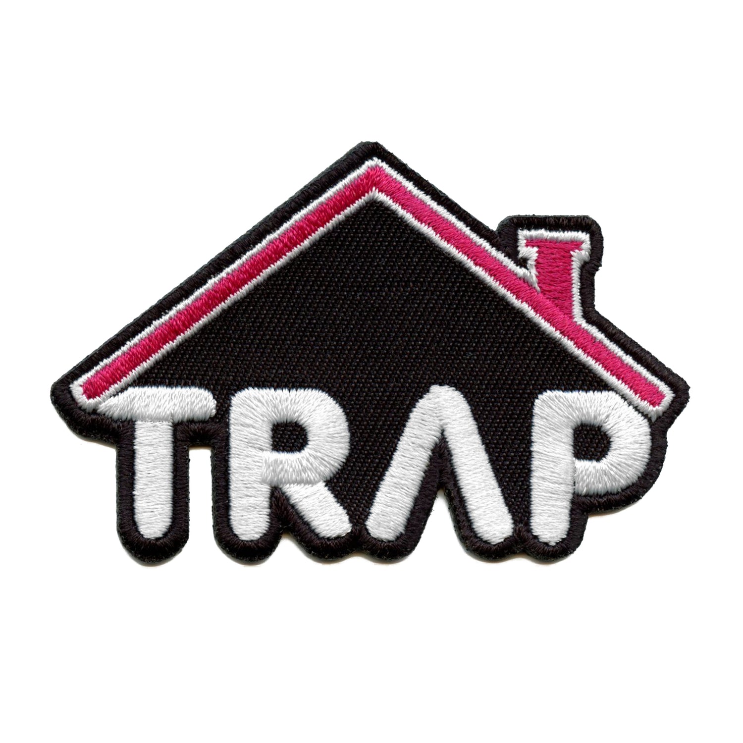 Neon Trap House Patch Popular Pink Script Embroidered Iron On – Patch ...