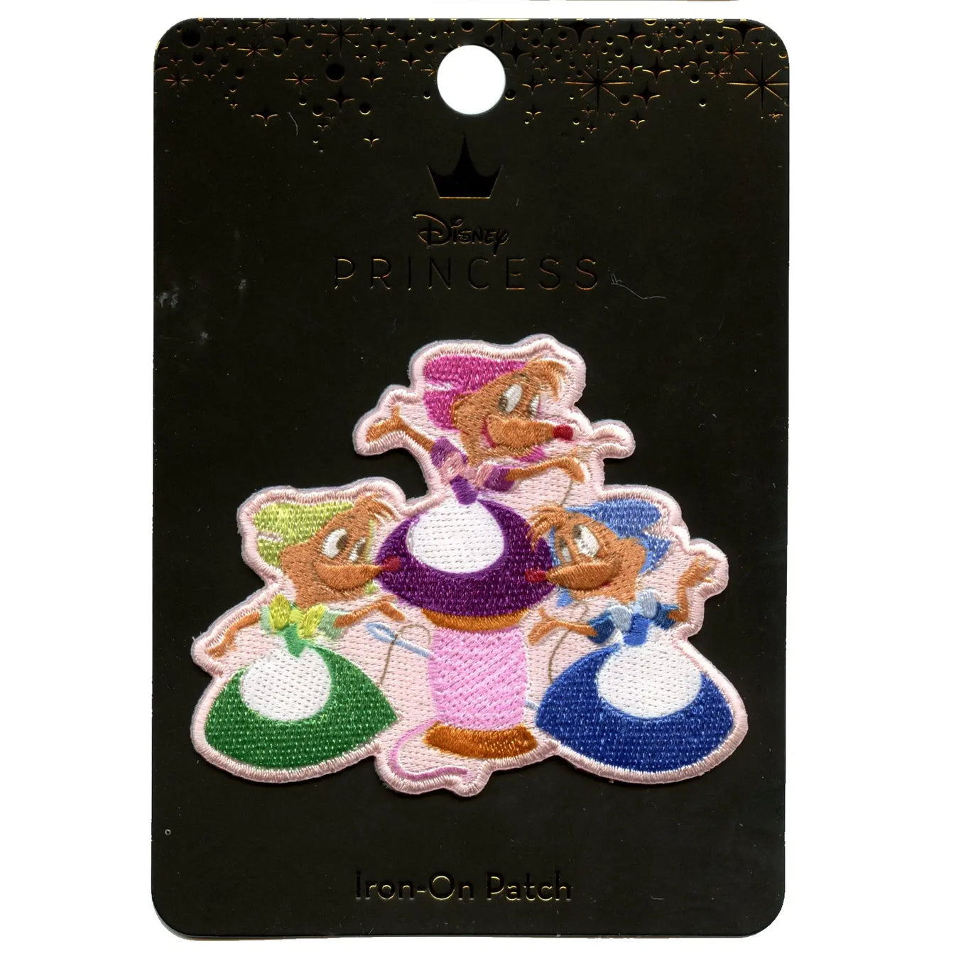 Official Cinderella Mary, Suzy, and Perla On Spool Embroidered Iron On ...