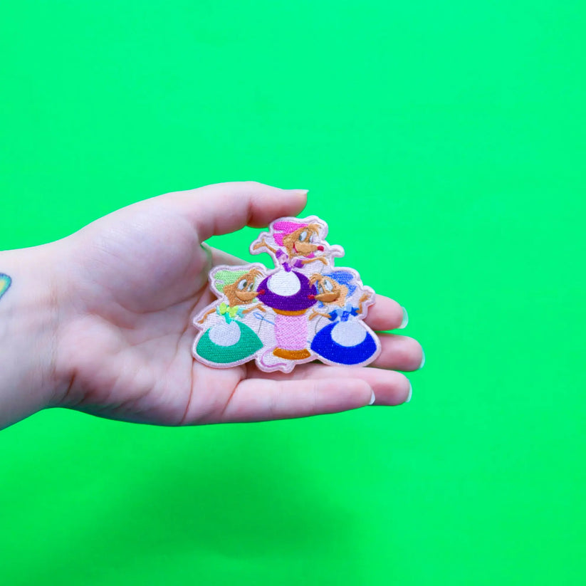 Official Cinderella Mary, Suzy, and Perla On Spool Embroidered Iron On ...