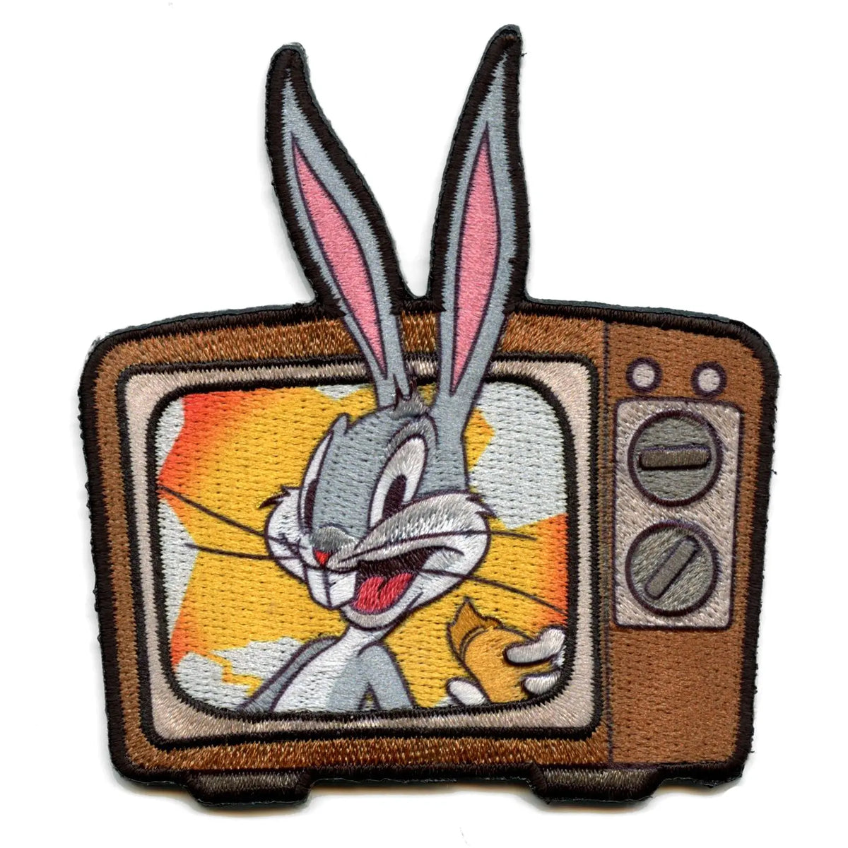 Official Classic Bugs Bunny In TV Eating A Carrot Embroidered Iron On ...