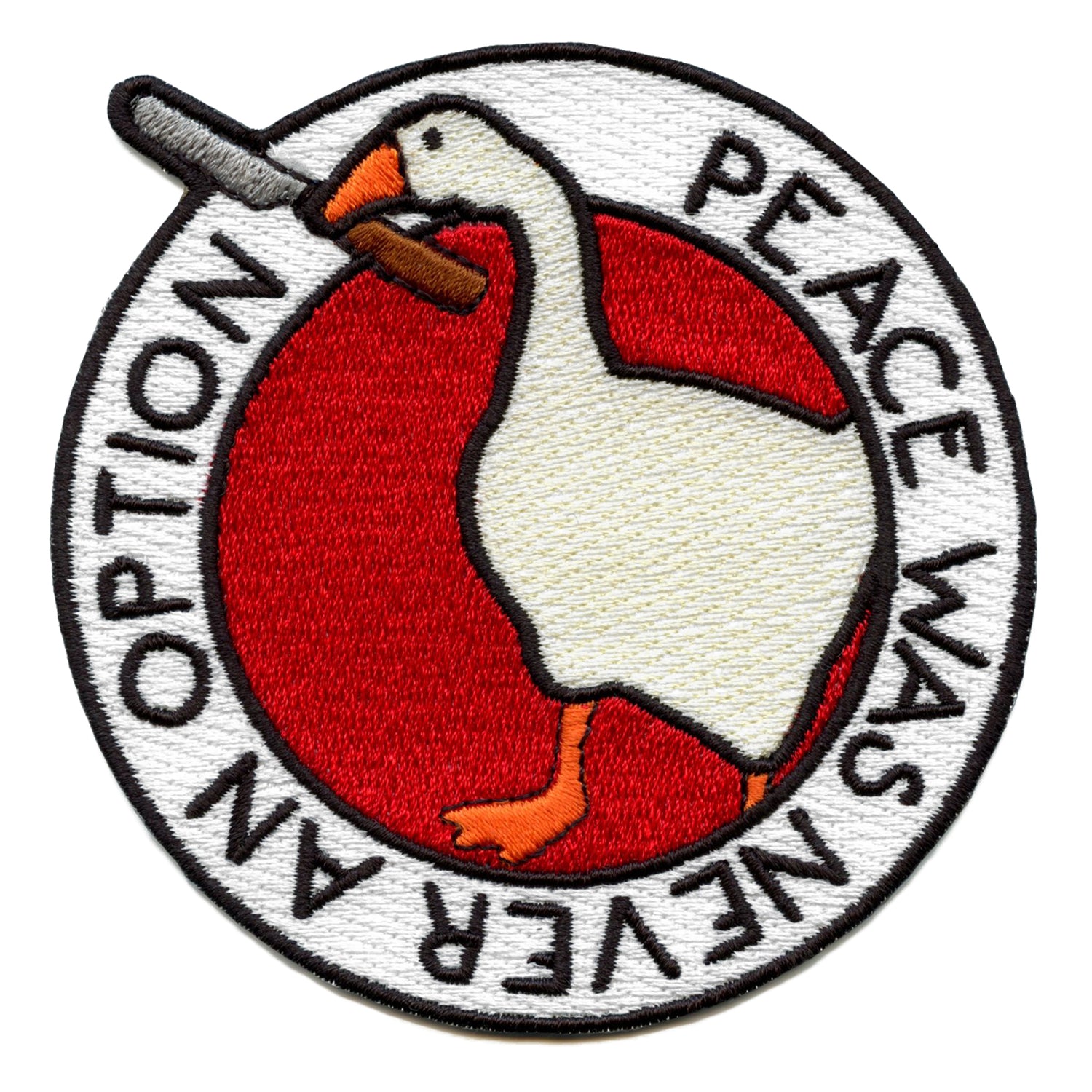Peace Was Never An Option Patch Silly Goose Embroidered Iron On – Patch ...