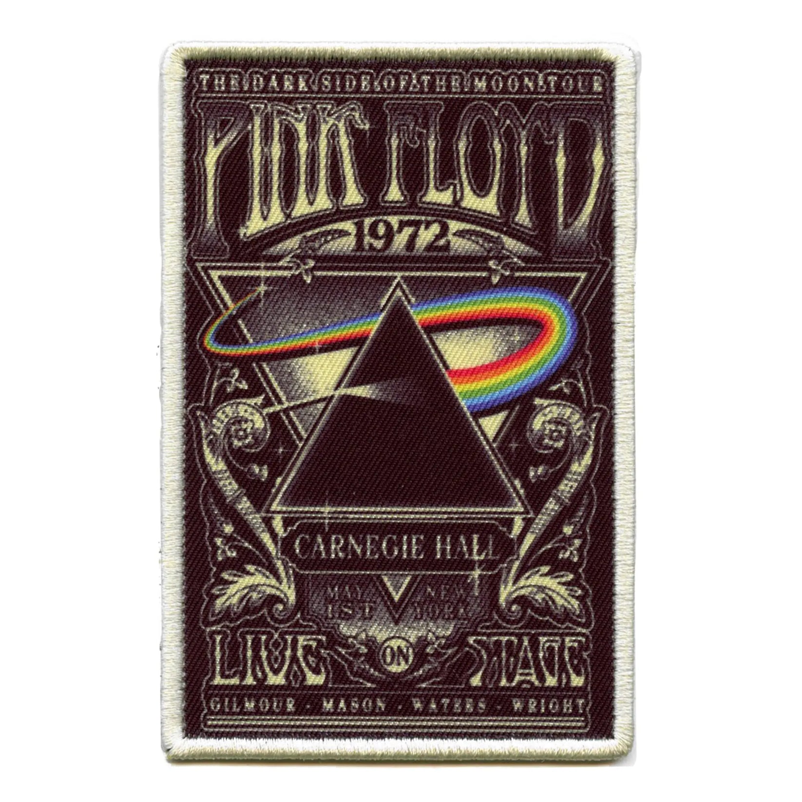 Pink Floyd Carnegie Hall Poster Patch Album Art Psychedelia Embroidered ...