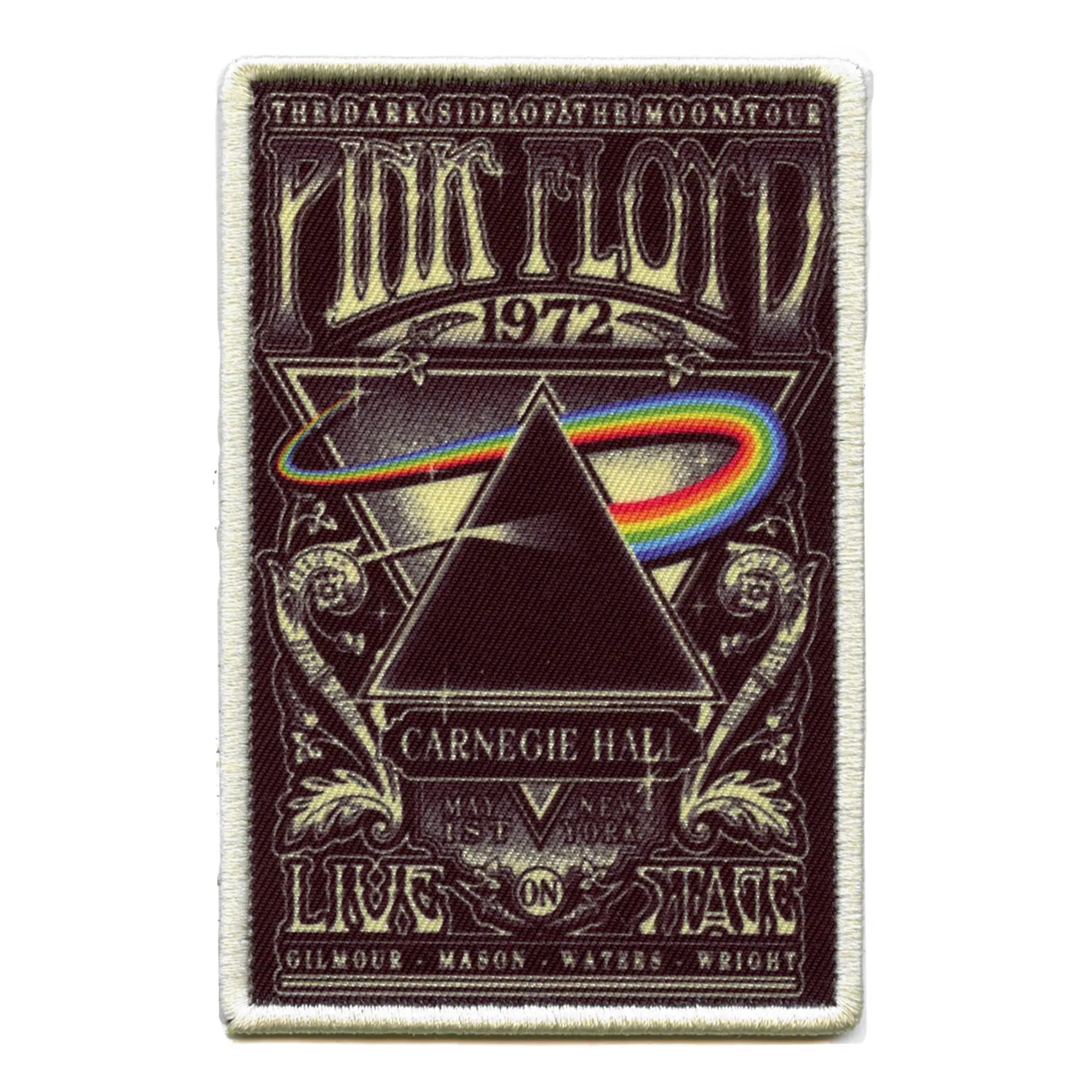 Pink Floyd Carnegie Hall Poster Patch Album Art Psychedelia Embroidered ...