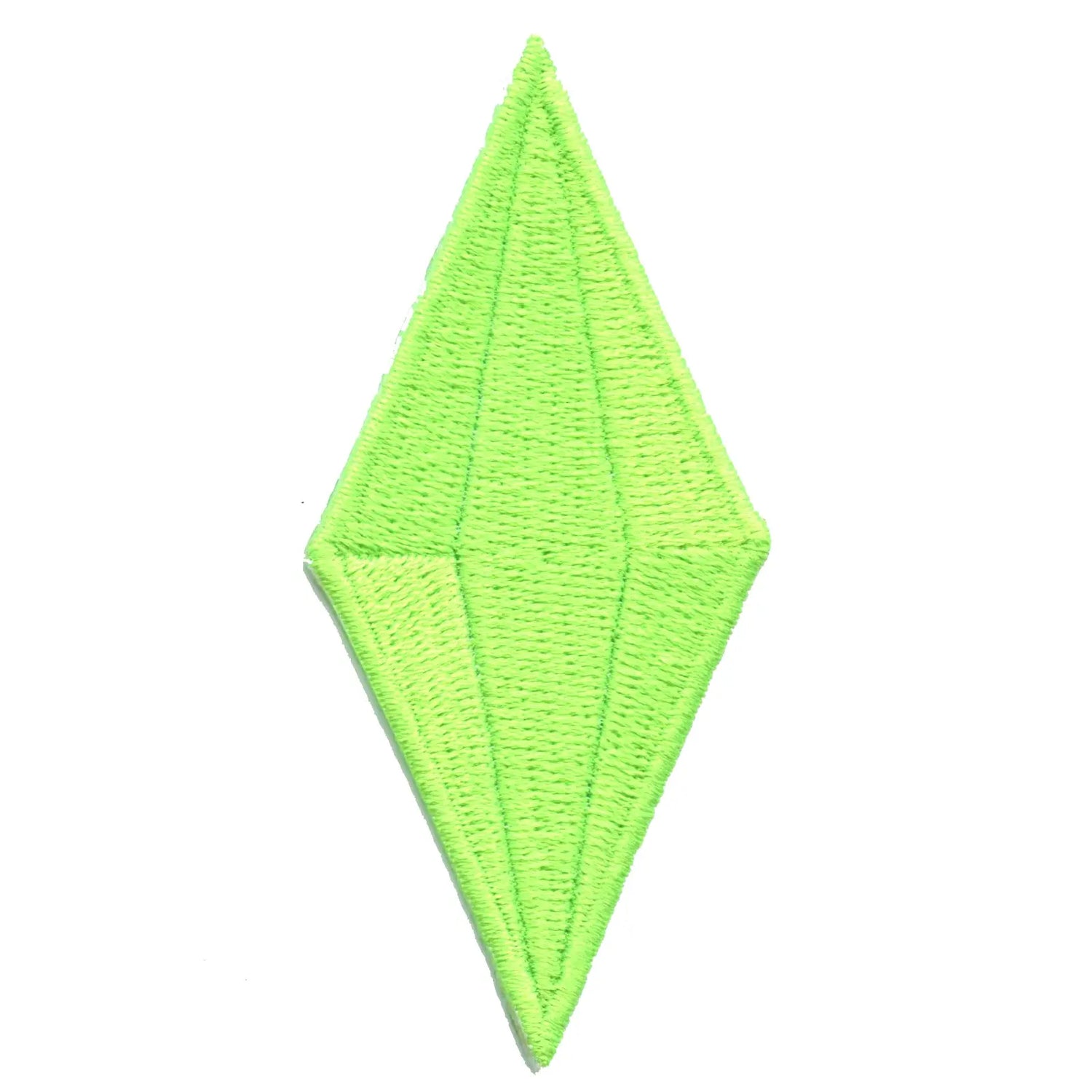 Bright Green Jewel Gem Embroidered Iron On Patch – Patch Collection