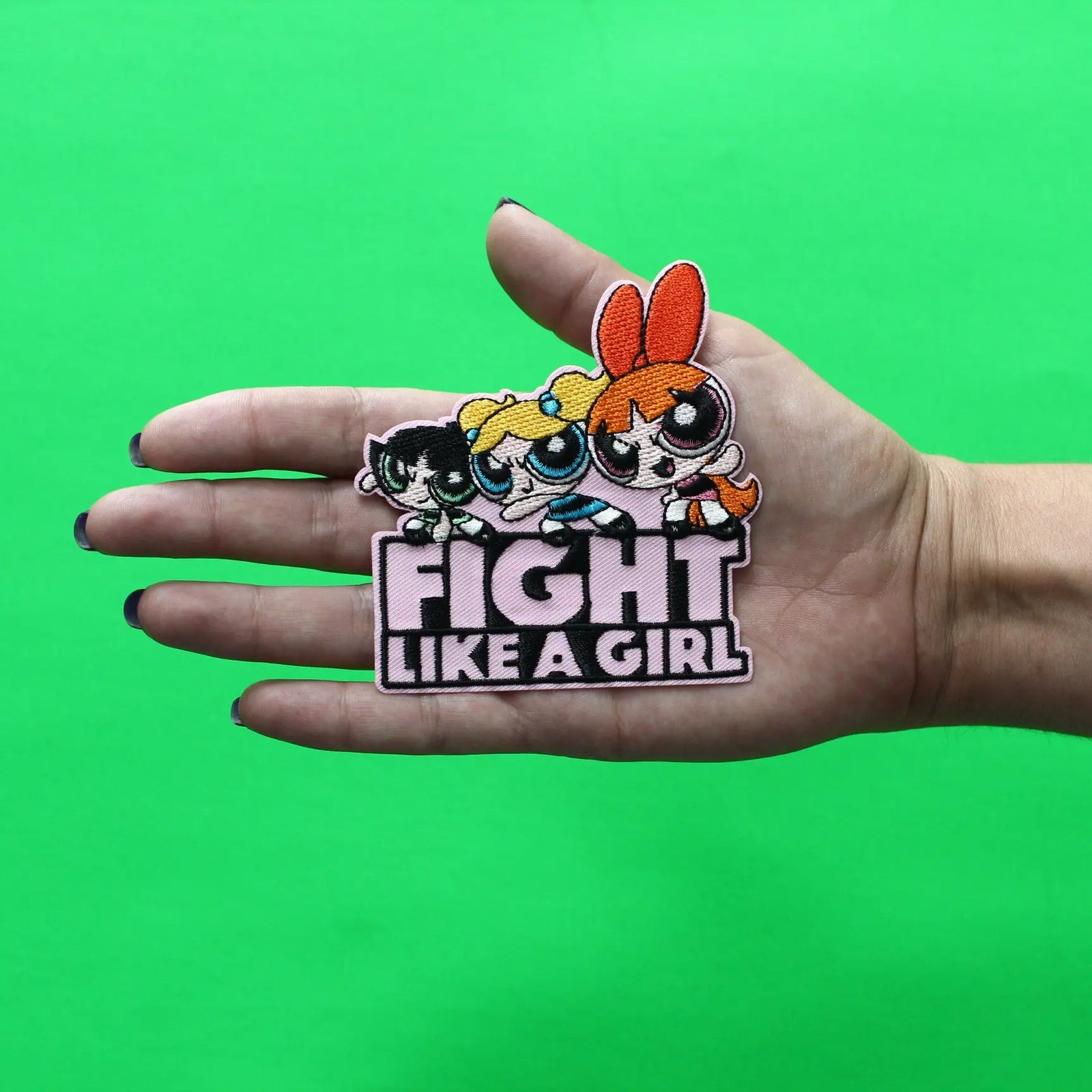 Powerpuff Girls Fight Like A Girl Patch Cartoon Network Animation ...