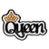 Queen Script with Gold Royal Crown Embroidered Iron on Patch – Patch ...