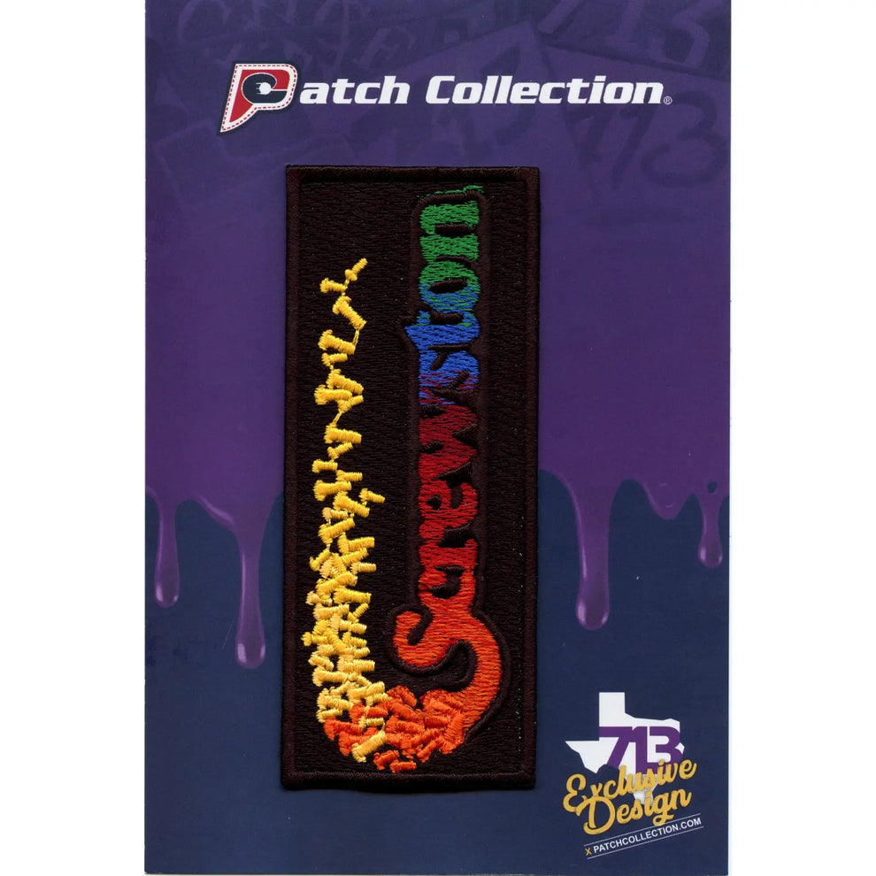 Houston Screwston Rainbow Embroidered Iron On Patch – Patch Collection