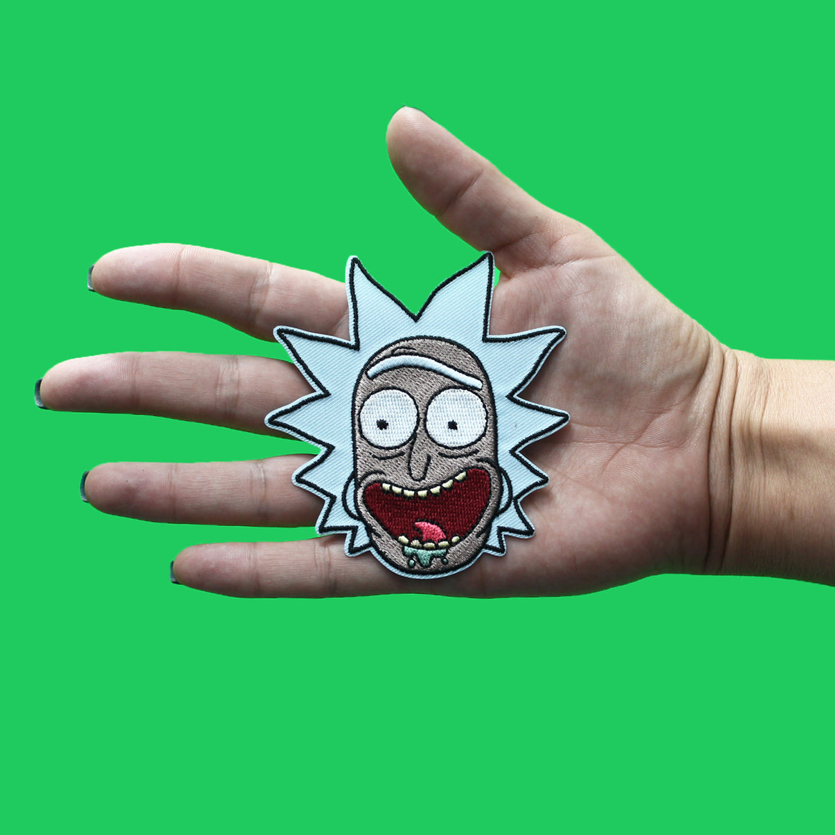 Rick and Morty Drooling Rick Patch Cartoon Network Animation ...