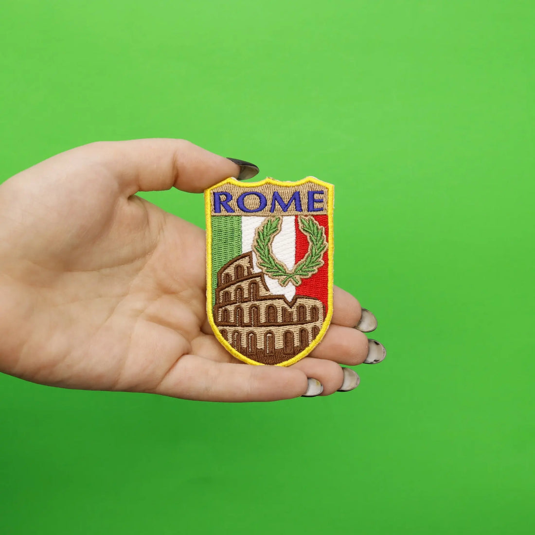 Rome Italy Shield Embroidered Iron On Patch – Patch Collection