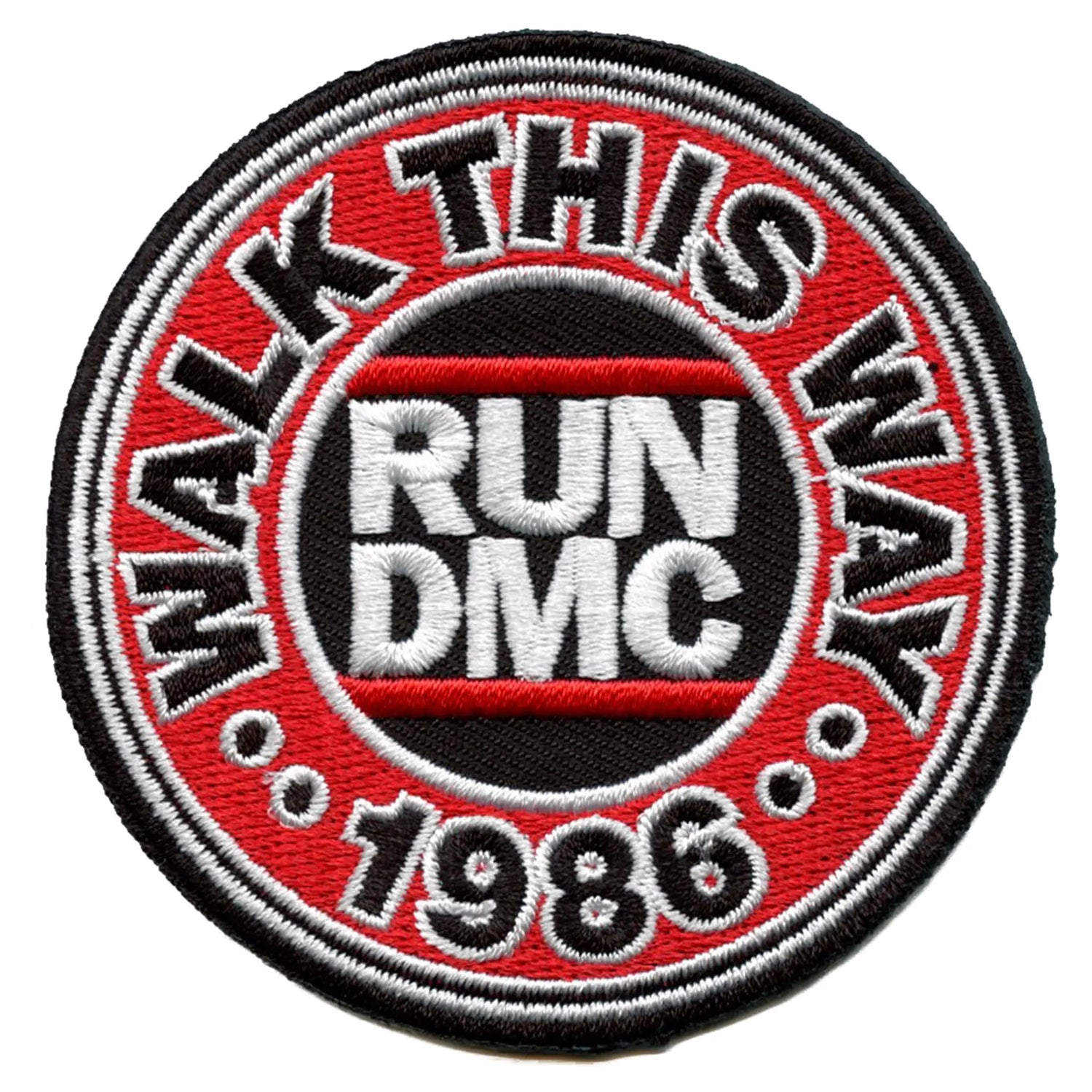 Run DMC Walk This Way 1986 Patch Album Hip Hop Artist Embroidered Iron ...