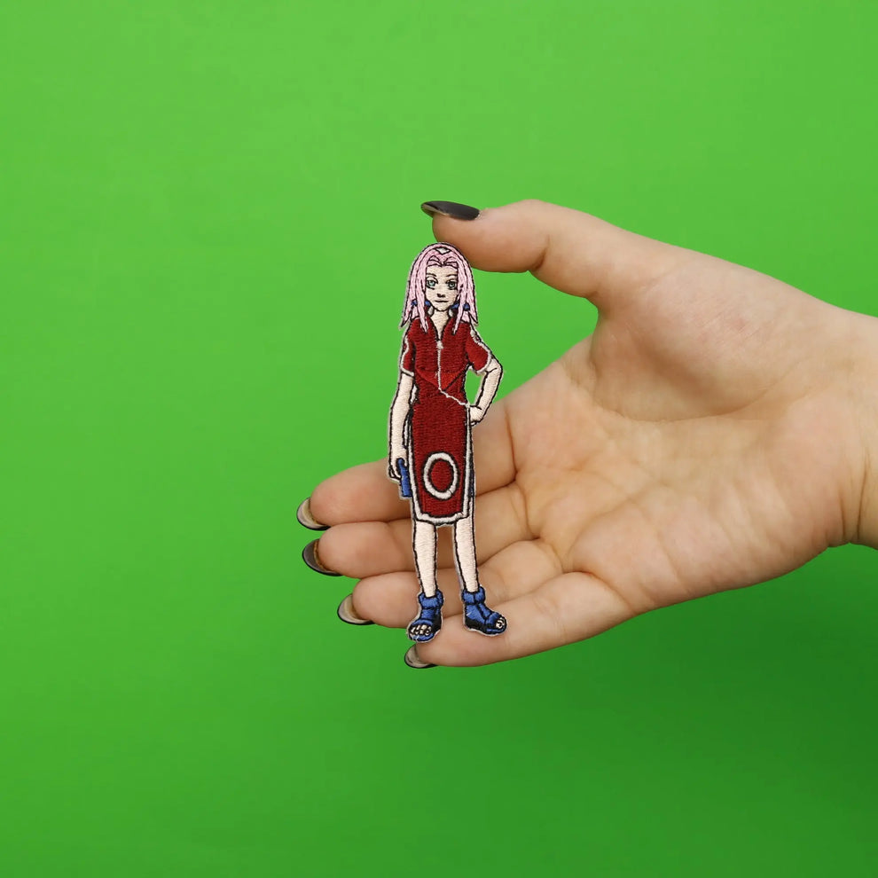 Naruto Anime Sakura Embroidered Iron On Patch – Patch Collection