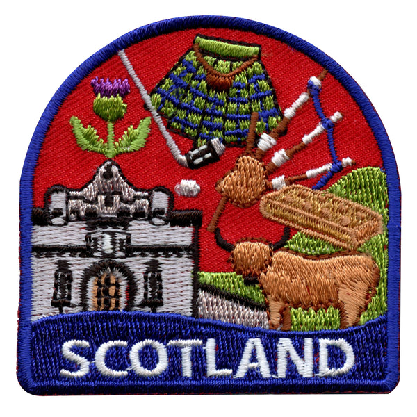 Scotland Travel Embroidered Iron On Patch – Patch Collection