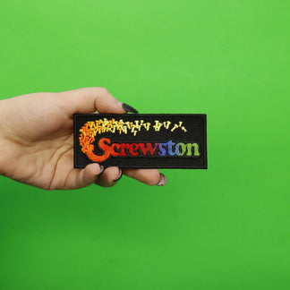 Houston Screwston Rainbow Embroidered Iron On Patch – Patch Collection