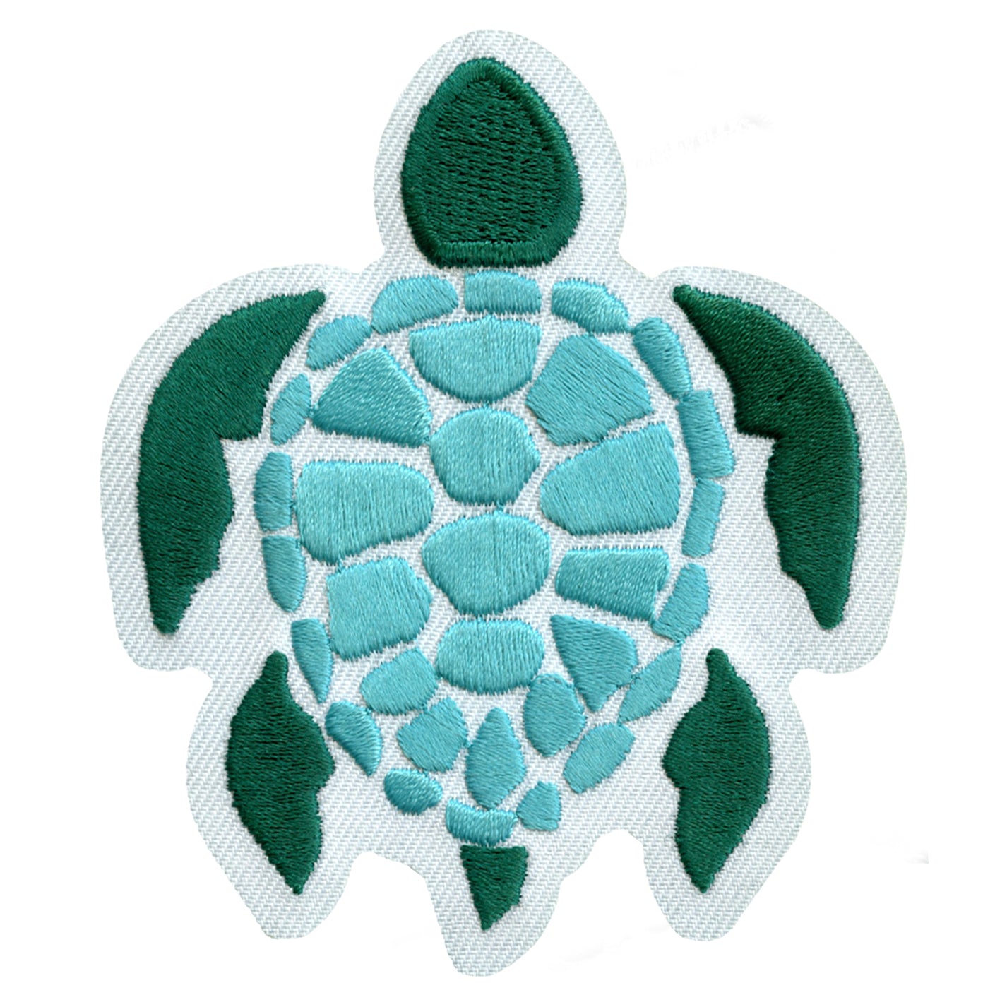 Sea Turtle Embroidered Iron On Patch – Patch Collection