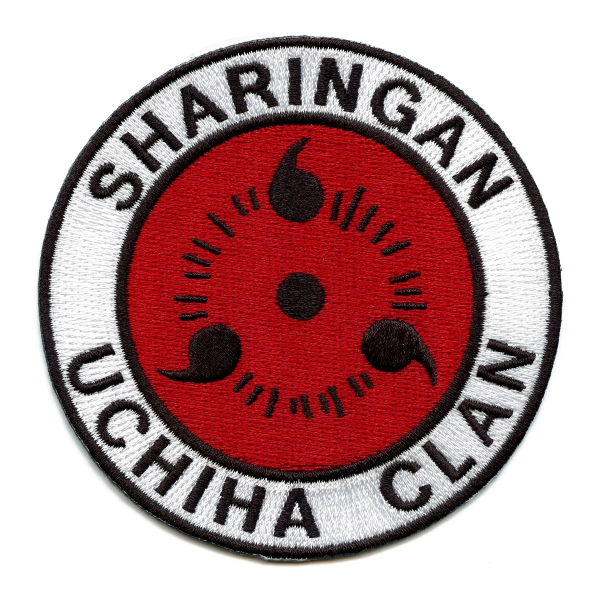 Official Naruto Patch Sharingan Uchiha Clan Embroidered Iron On – Patch ...
