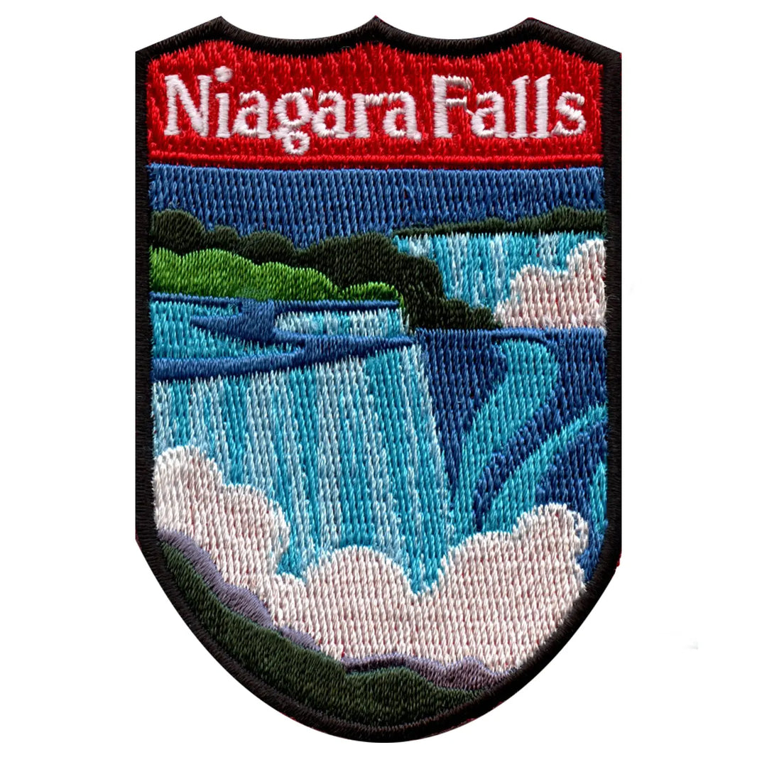 Niagara Falls USA Shield Embroidered Iron On Patch – Patch Collection
