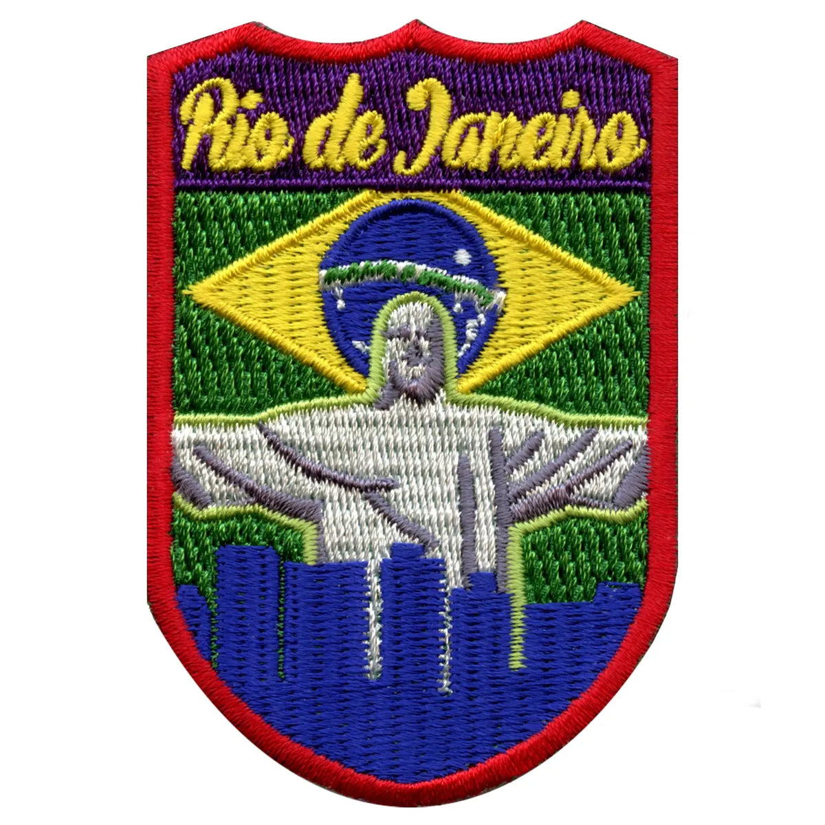 Rio de Janeiro Brazil Shield Embroidered Iron On Patch – Patch Collection