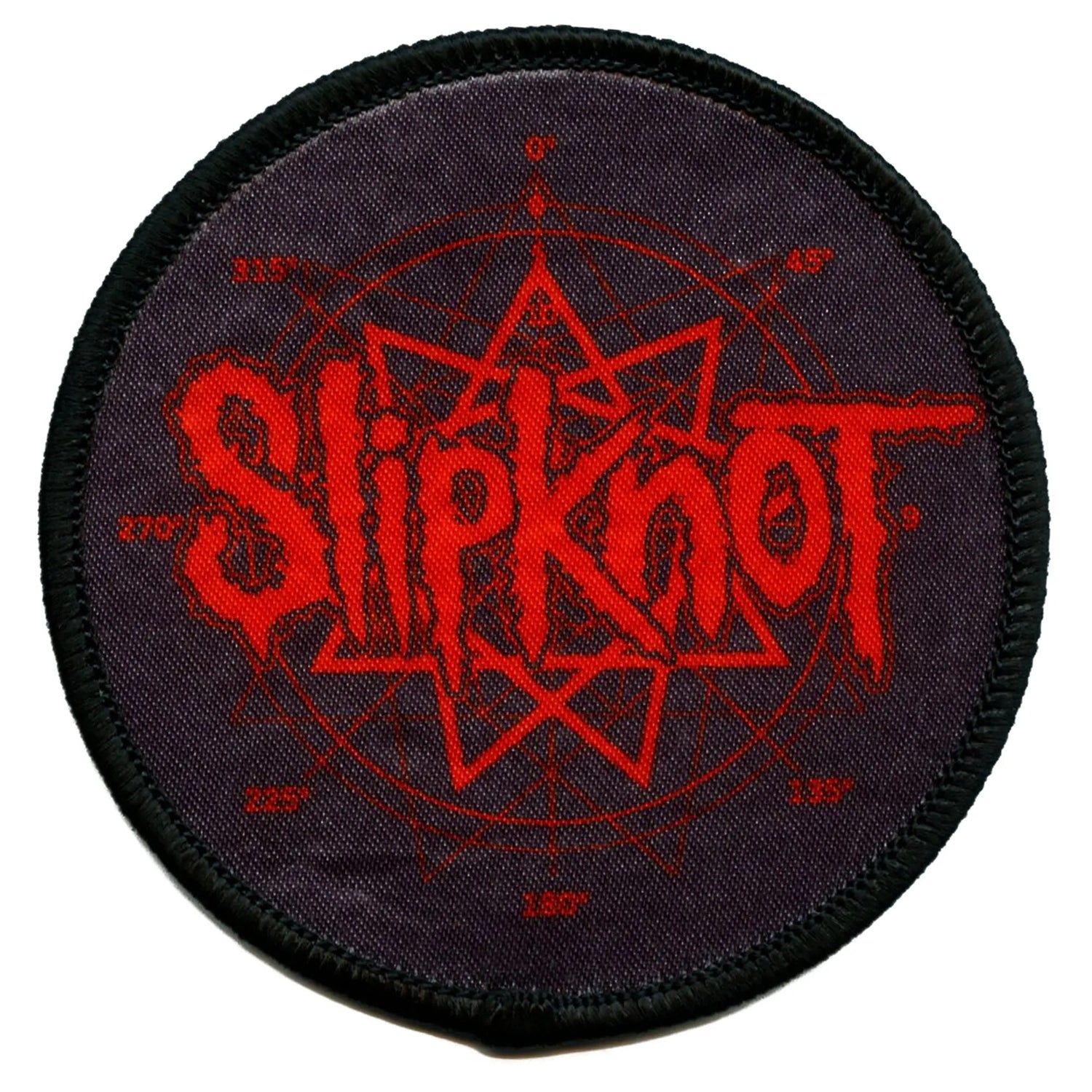 Slipknot Nonogram Small Round Patch Mask American Metal Sublimated Iron ...
