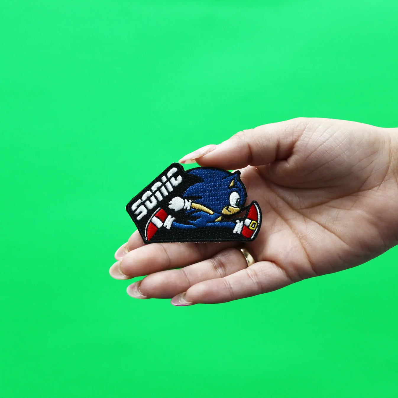 Sonic The Hedgehog Patch Running Body Embroidered Iron On – Patch ...