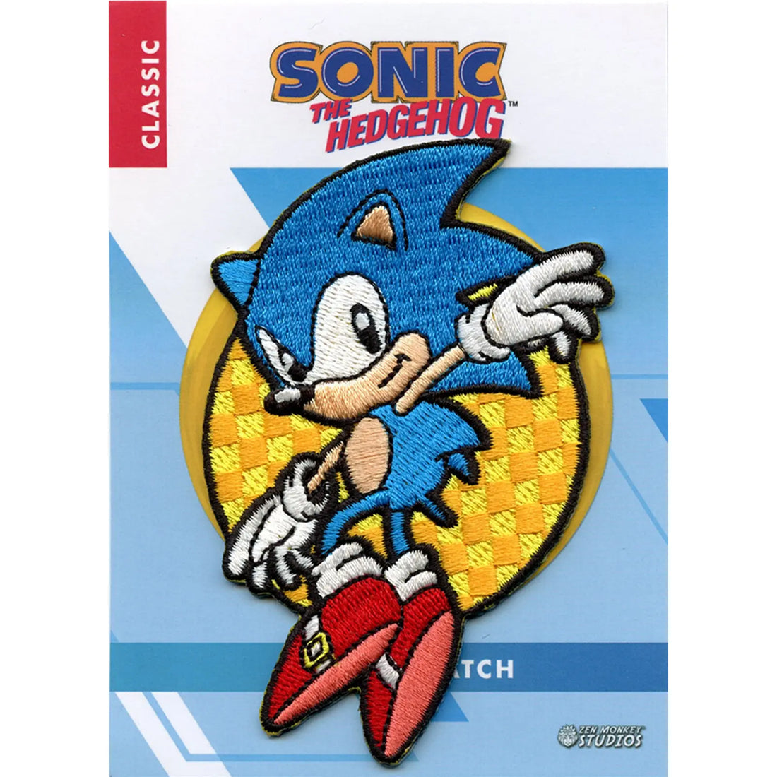 Sonic The Hedgehog: Leaping Sonic Embroidered Iron On Patch – Patch ...