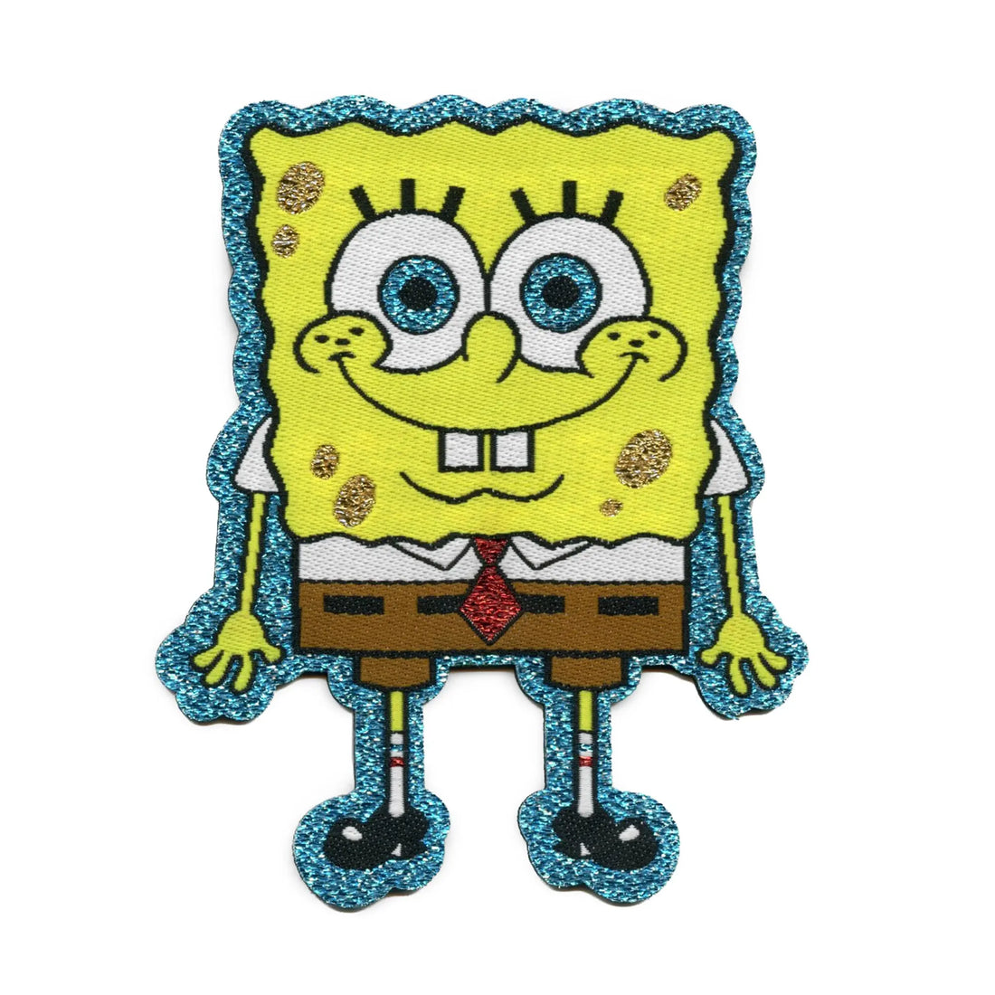 Spongebob Squarepants Smiling Patch Funny Kids Television Woven Iron On ...