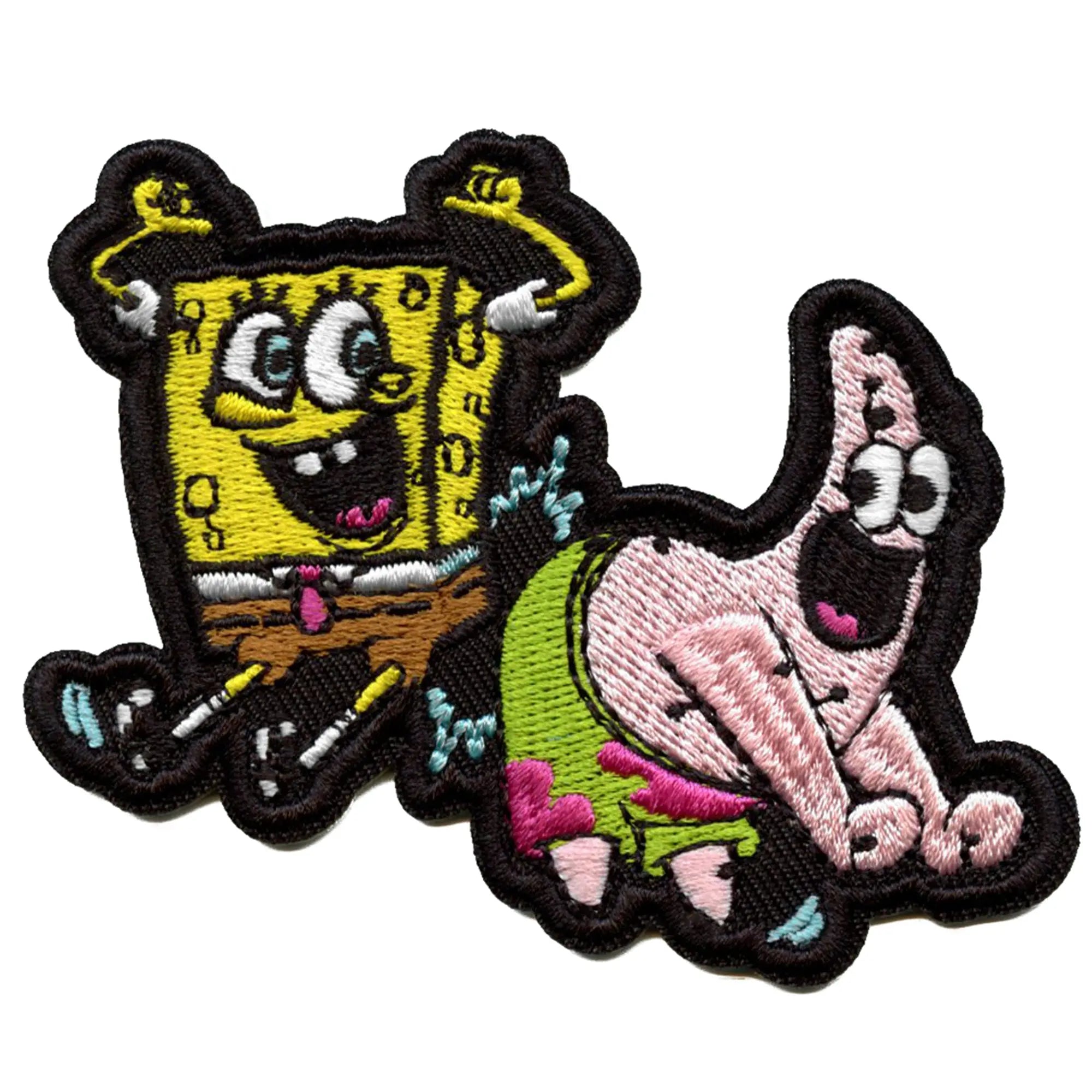 Spongebob Squarepants Leapfrog Patch Funny Kids Television Embroidered ...
