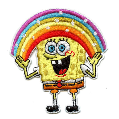 SpongeBob SquarePants Imagination Rainbow Patch Nickelodeon Cartoon ...