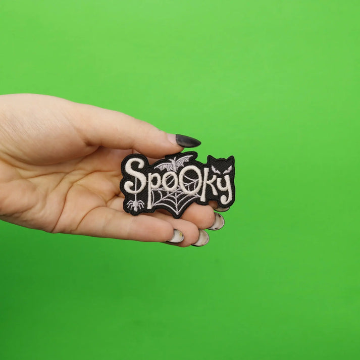 Spooky Glow In The Dark Embroidered Iron On Patch – Patch Collection