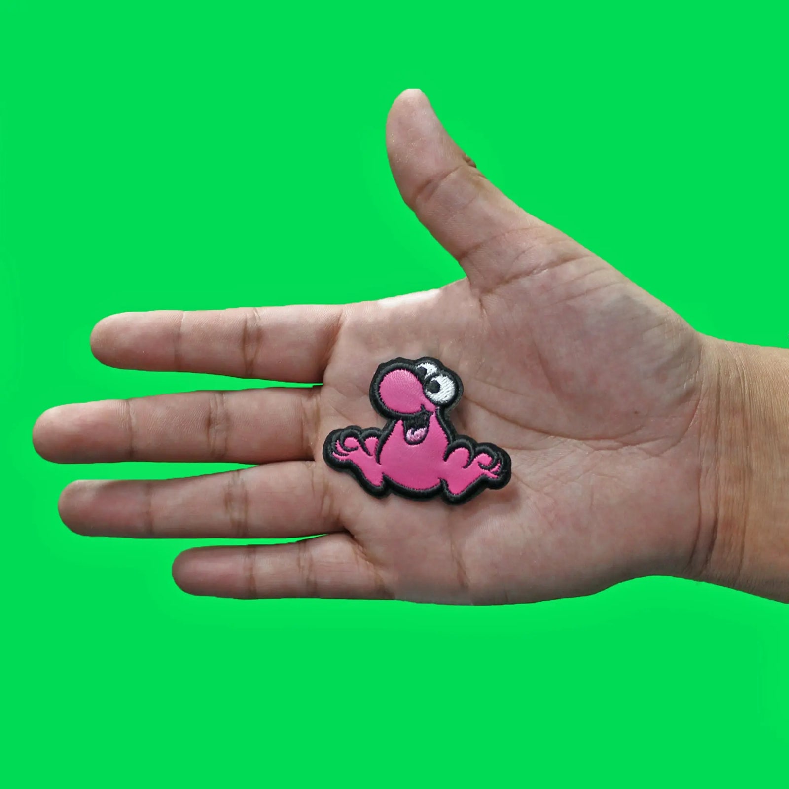 Strawberry Nerd Candy Jumping Patch Pink Sweets Mascot Applique Iron On ...