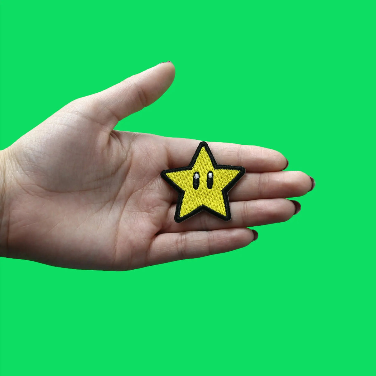 Super Mario Small Star Patch Nintendo Smash Bros Embroidered Iron On ...