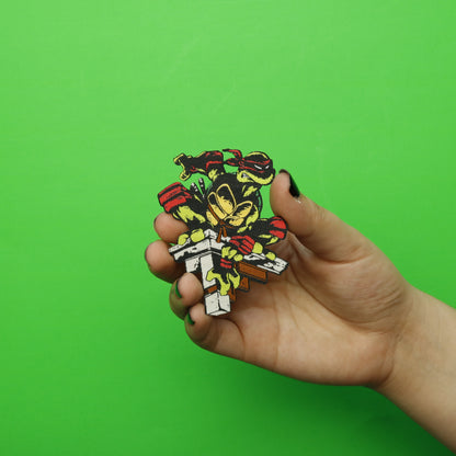 Teenage Mutant Ninja Turtles Raphael Night Watch Woven Iron On Patch ...