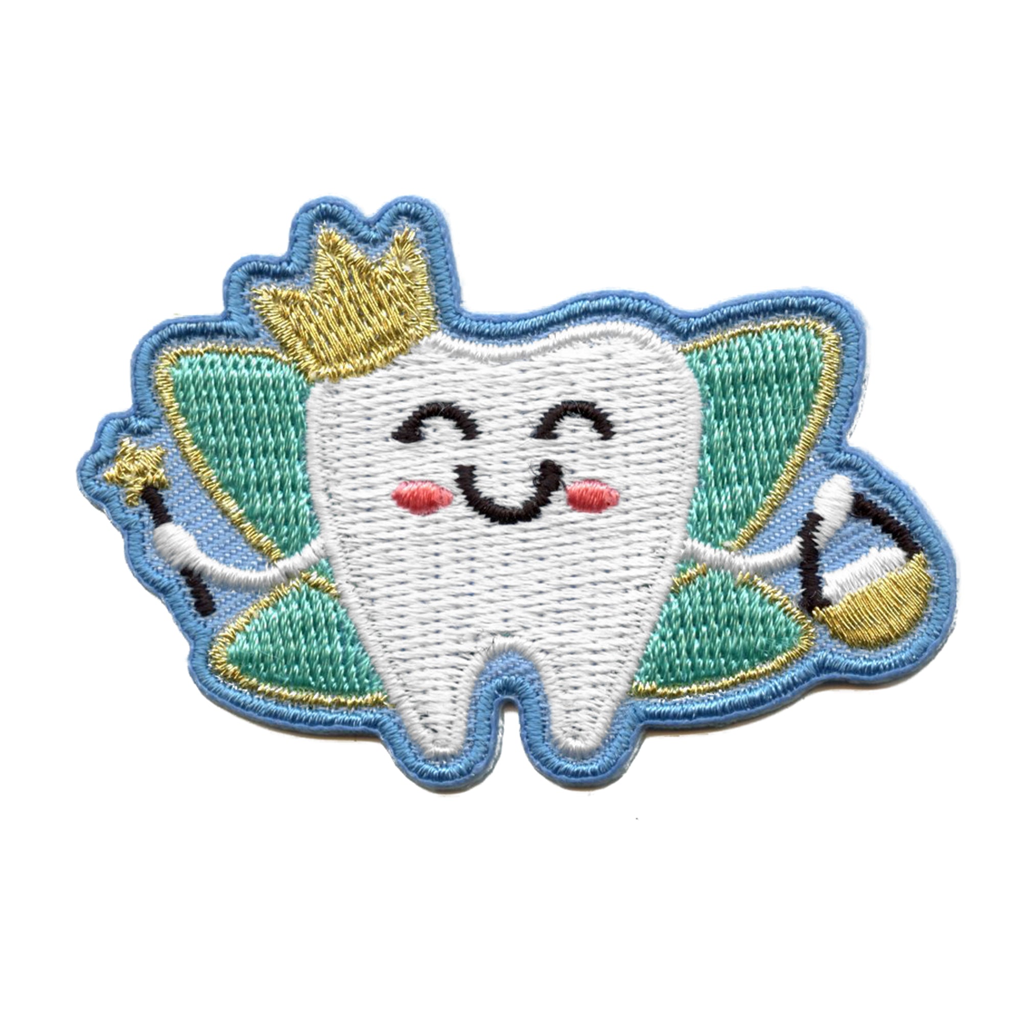 Happy Magical Tooth Fairy Patch Dental Legend Creature Embroidered Iron ...