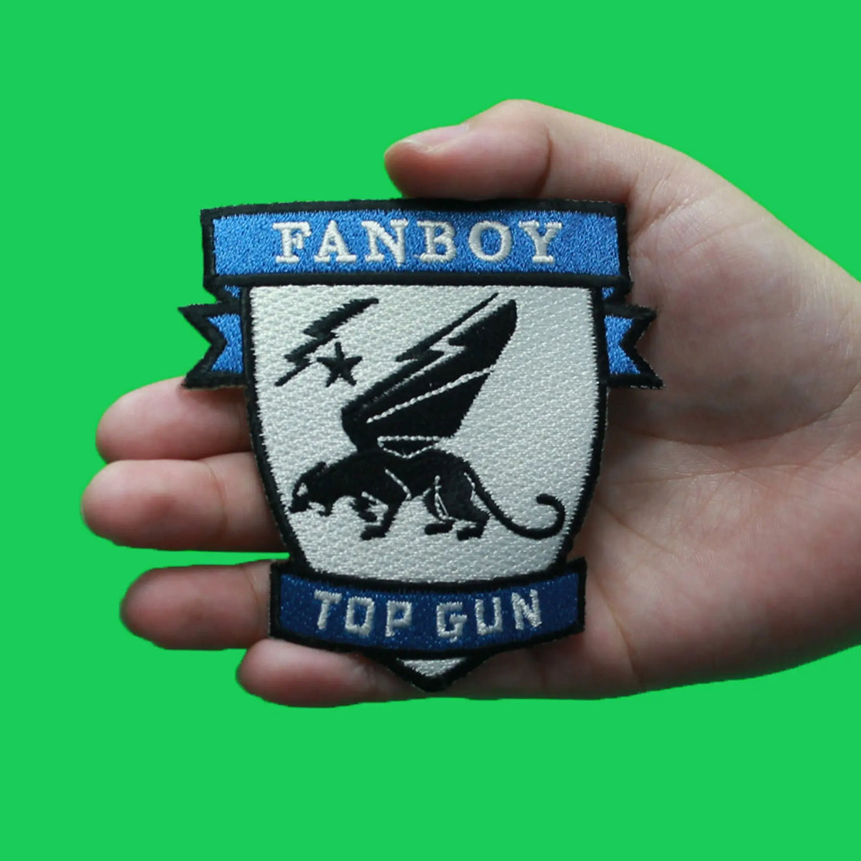 Top Gun Maverick Fanboy Badge Patch Classic Pilot Shield Embroidered ...