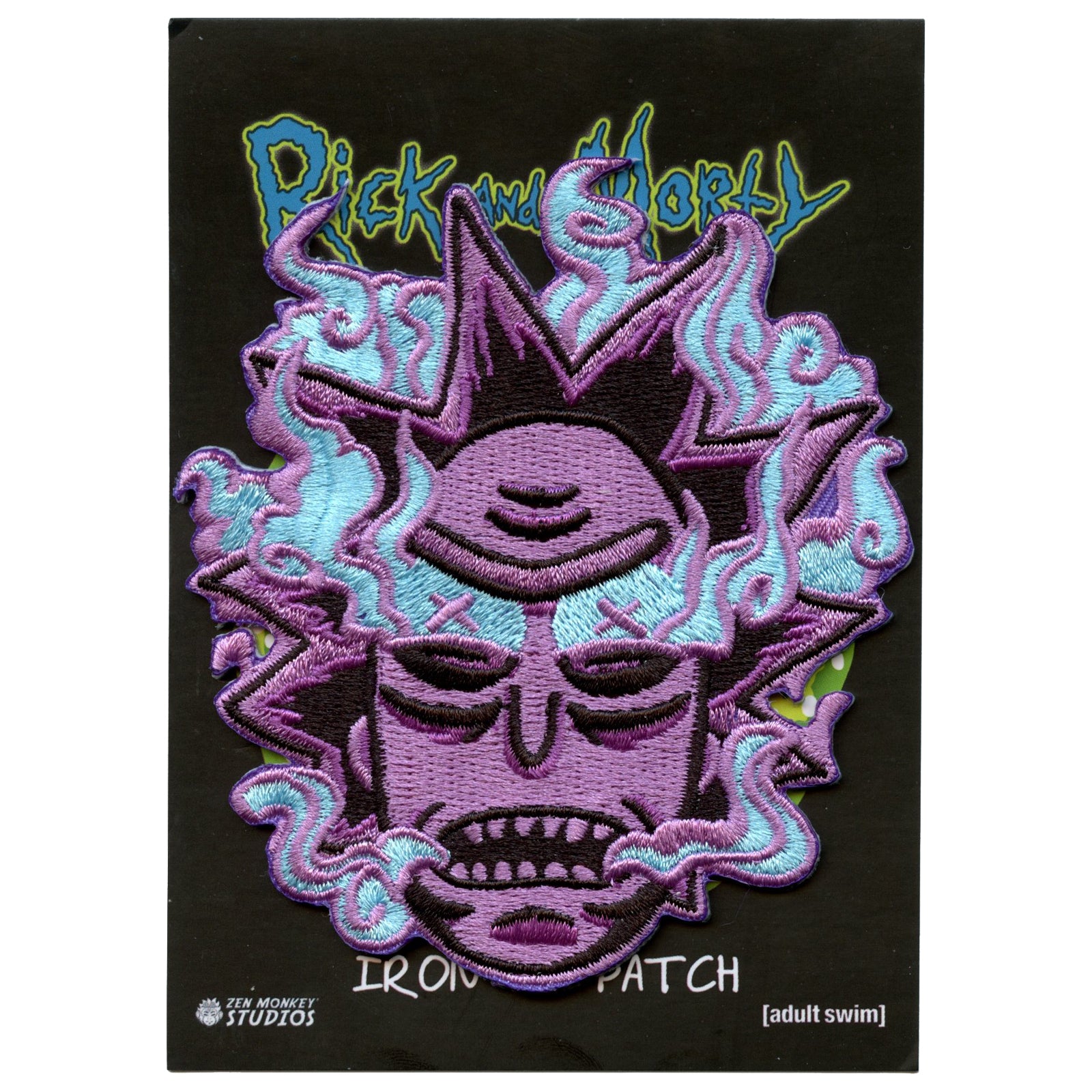 Rick and Morty Burnt Out Purple Rick Embroidered Iron On Patch – Patch ...