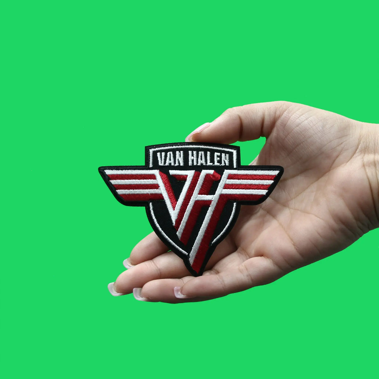 Van Halen Shield Logo Patch California Classic Rock Embroidered Iron On ...