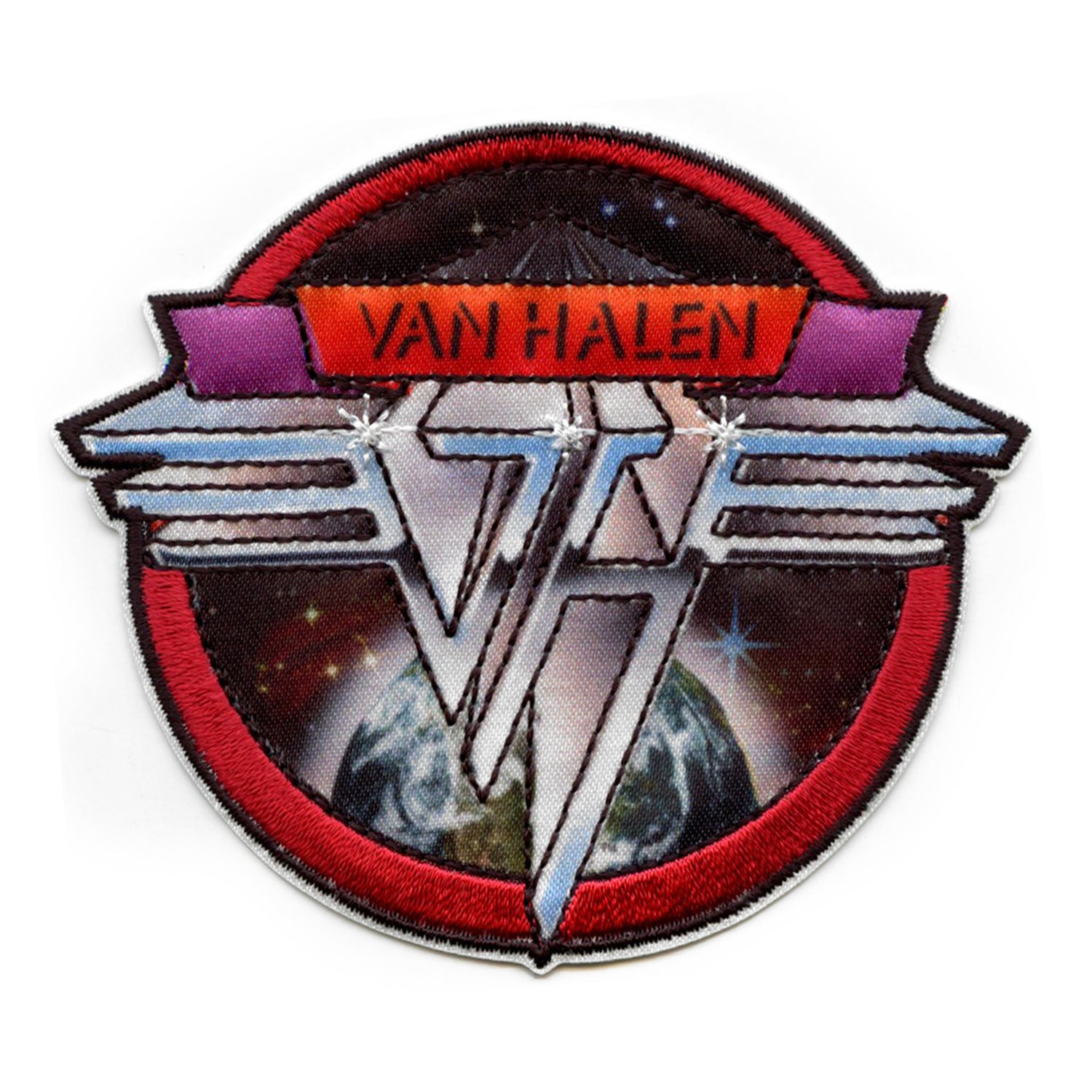 Van Halen Space Logo Patch California Classic Rock Embroidered Iron On ...
