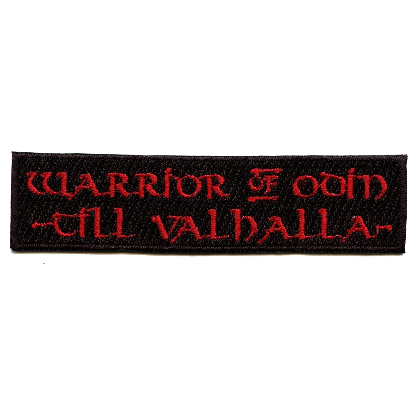 Warrior Of Odin Till Valhalla Embroidered Iron On Patch – Patch Collection