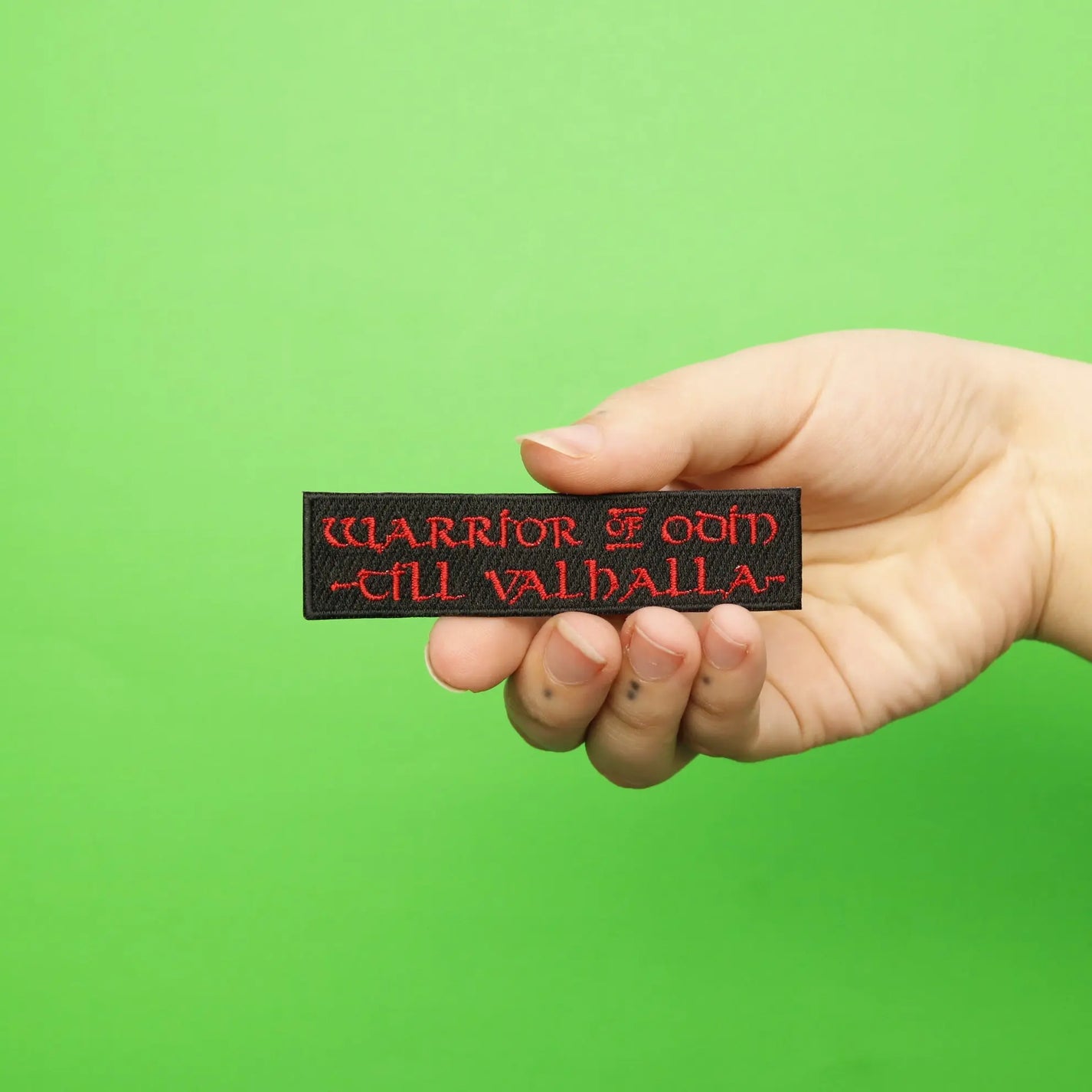 Warrior Of Odin Till Valhalla Embroidered Iron On Patch – Patch Collection